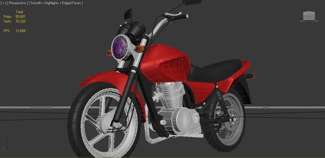 motorcycle 150cc 3D model | CGTrader