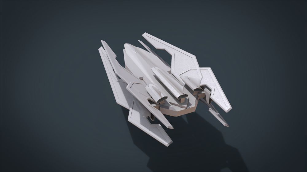 3D model StarDust SpaceShip VR / AR / low-poly | CGTrader