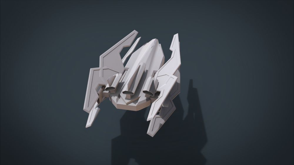 3D model StarDust SpaceShip VR / AR / low-poly | CGTrader
