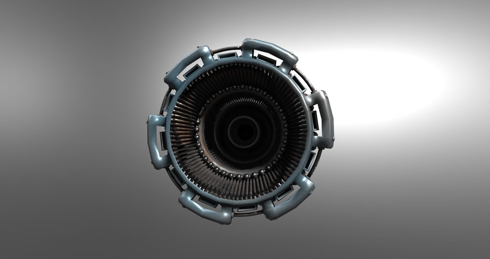 3D model Low-poly old rocket engine VR / AR / low-poly | CGTrader