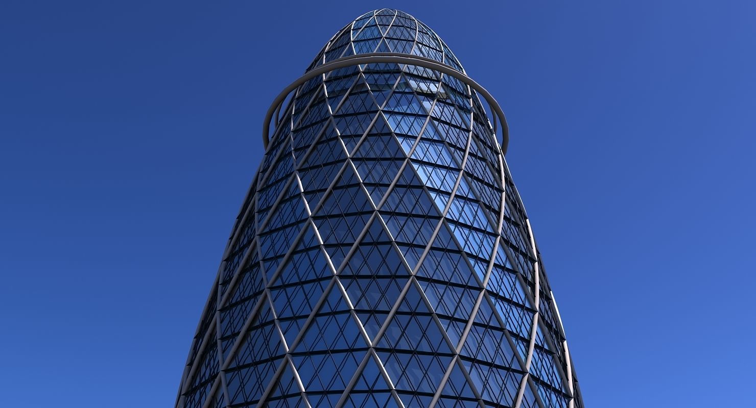Gherkin Building 3D model | CGTrader