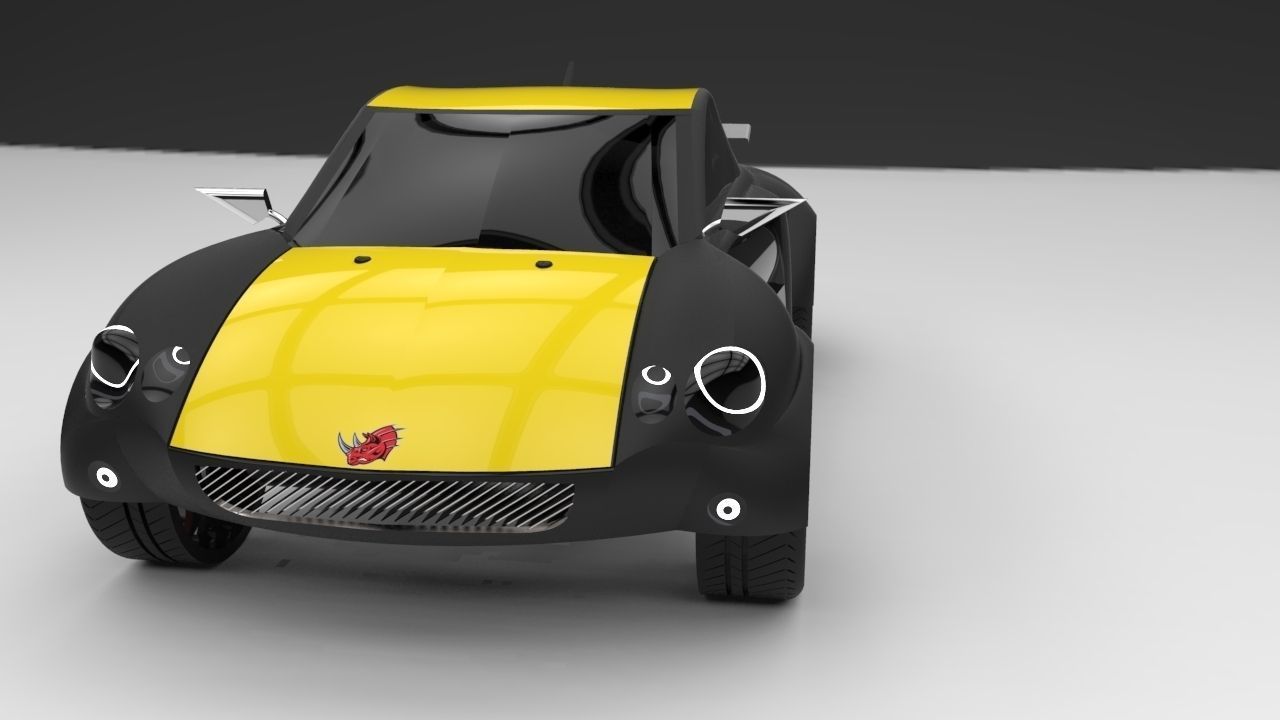 car rhino classic free 3D model | CGTrader