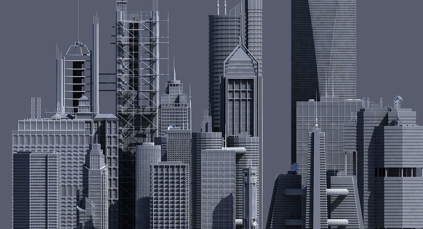 3D Generic Skyscrapers 3D model | CGTrader
