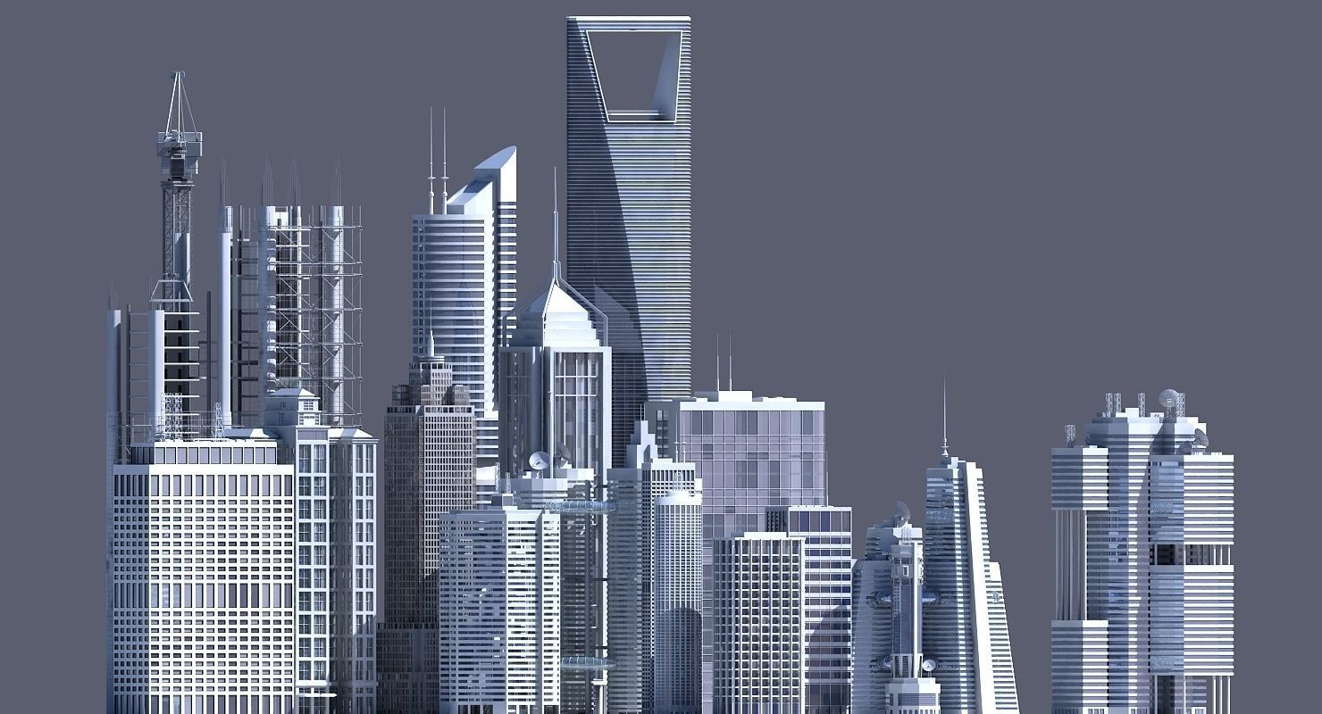 3D Generic Skyscrapers 3D model | CGTrader