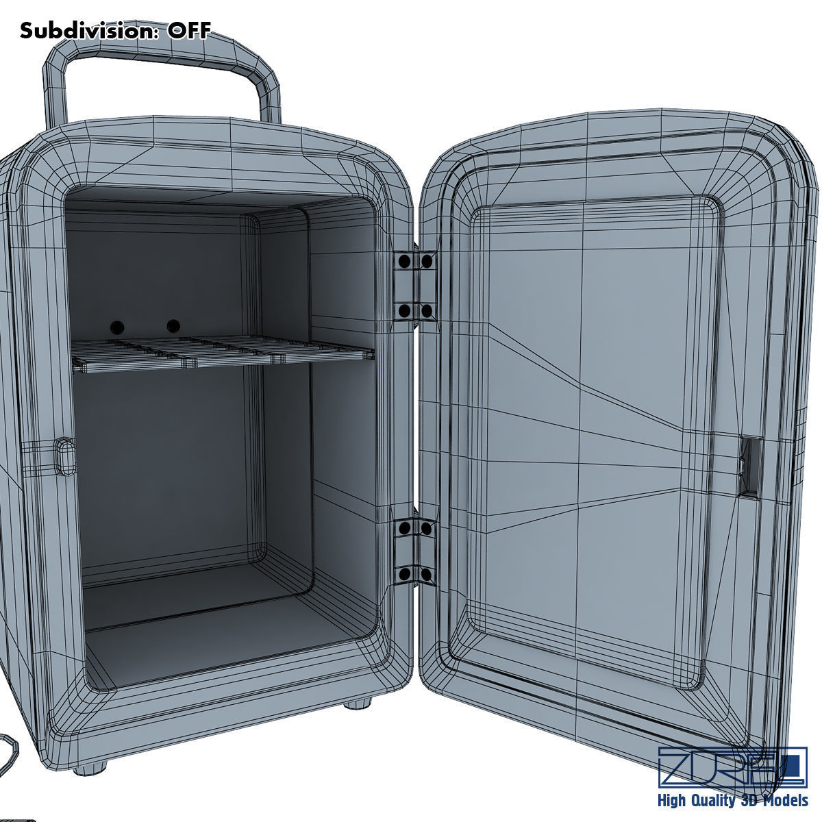 Mini fridge 3D model | CGTrader