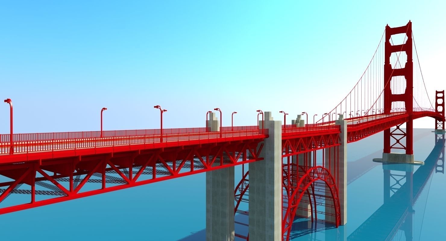 Golden Gate Bridge 3D model | CGTrader
