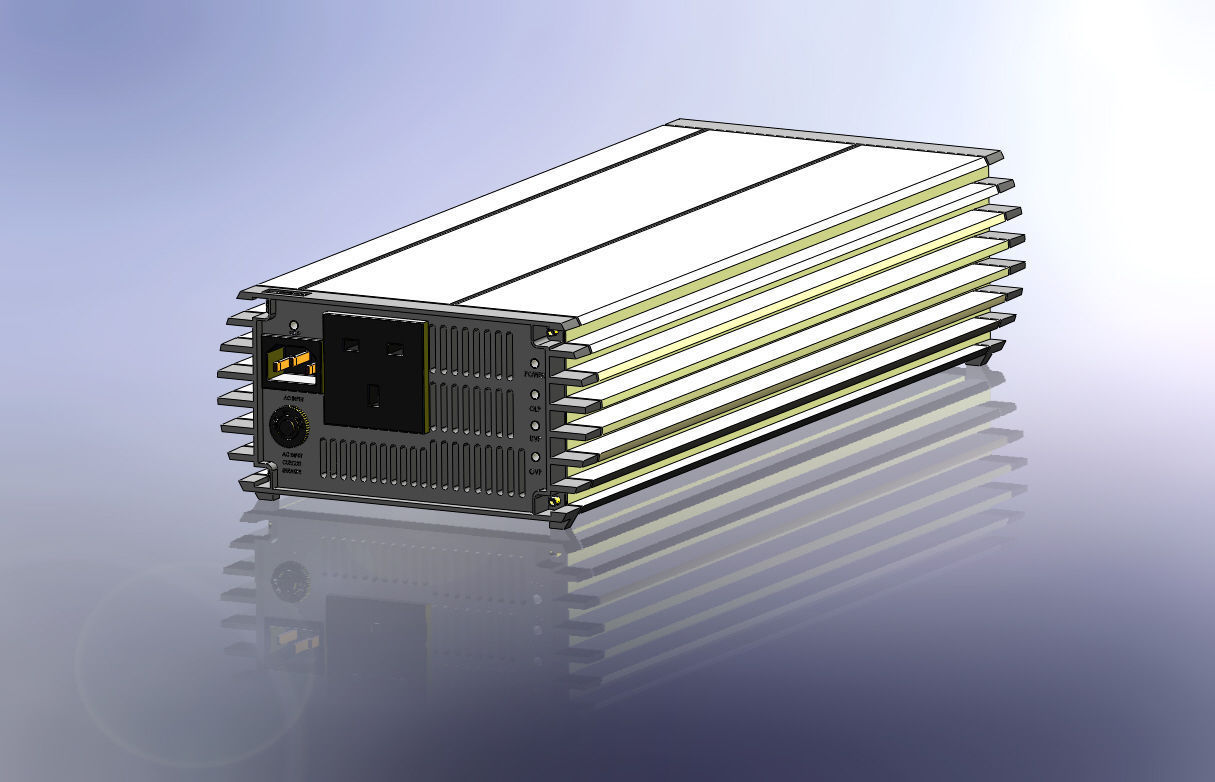 2000W 12V Inverter free 3D model | CGTrader