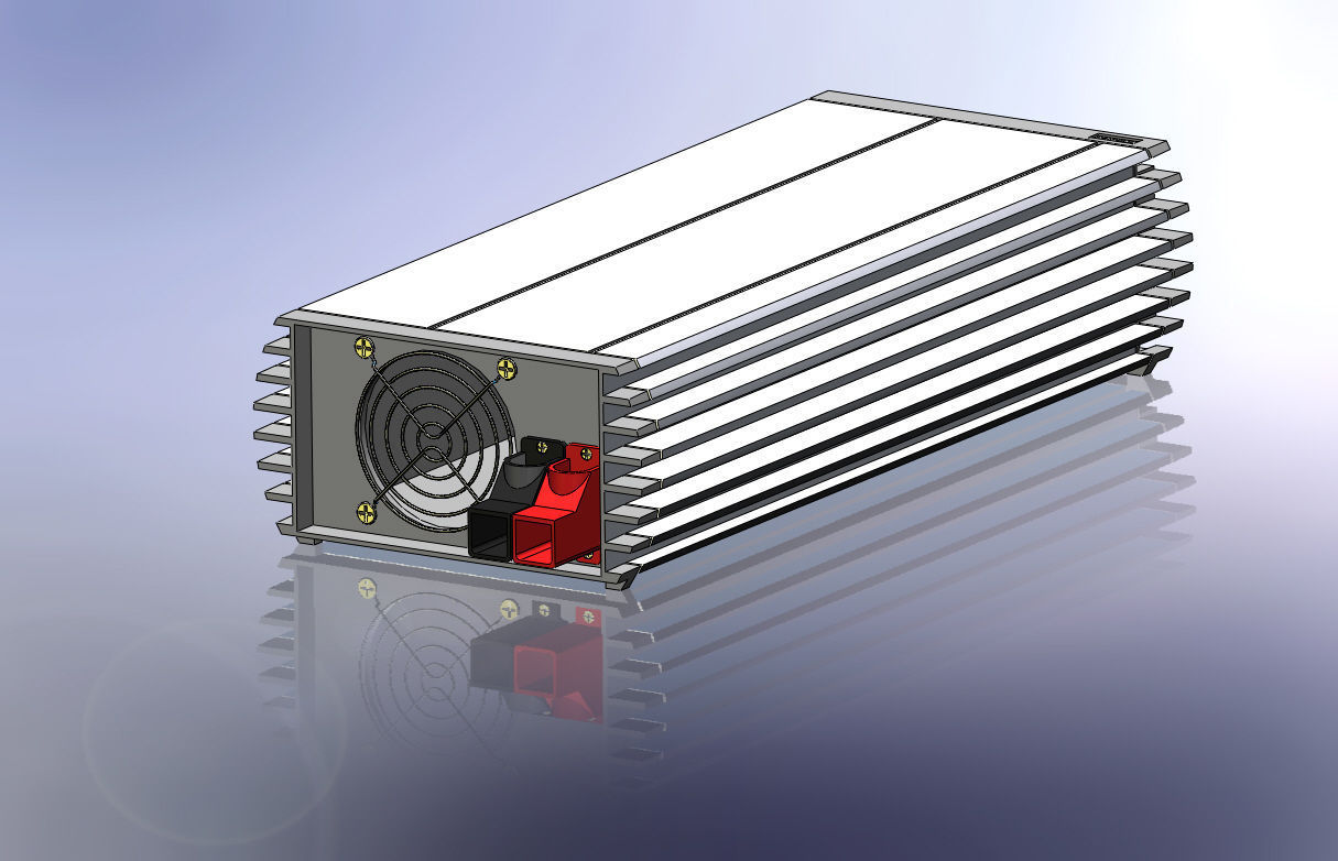 2000W 12V Inverter free 3D model | CGTrader
