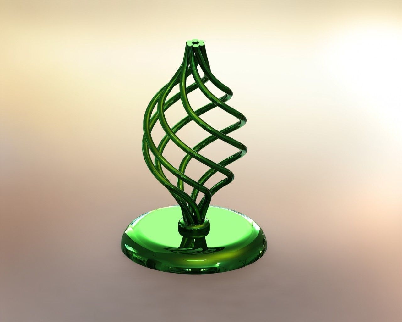 Non-cylinder-spiral free 3D model | CGTrader