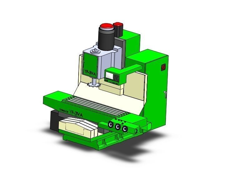 CNC Milling Machine free 3D model | CGTrader