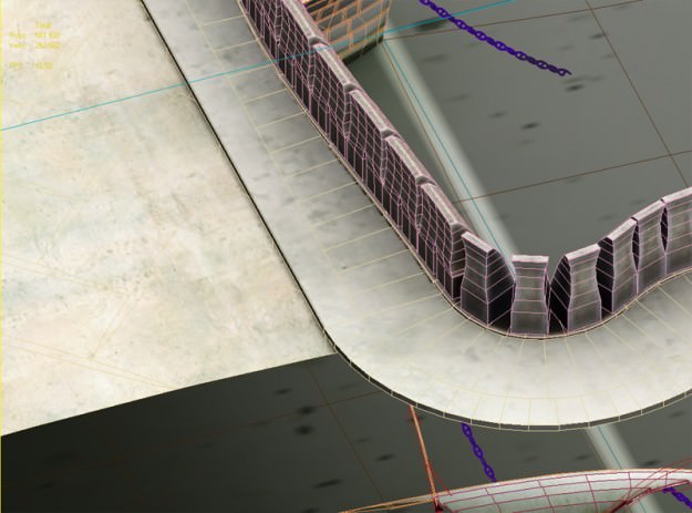 Bireme Bridge neoclassical structure 3D model | CGTrader