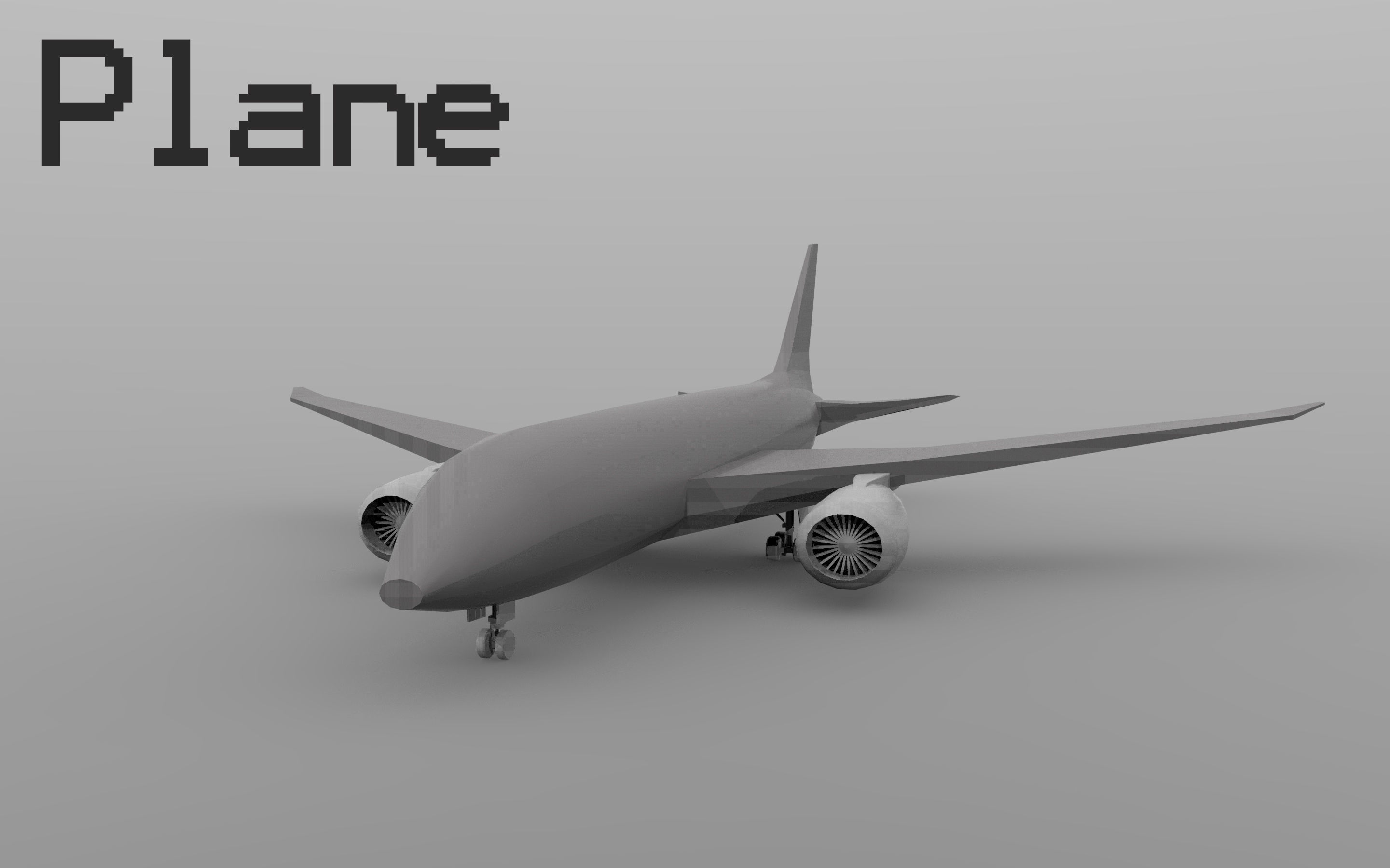 3D asset Low-Poly Model of Boeing Airplane | CGTrader