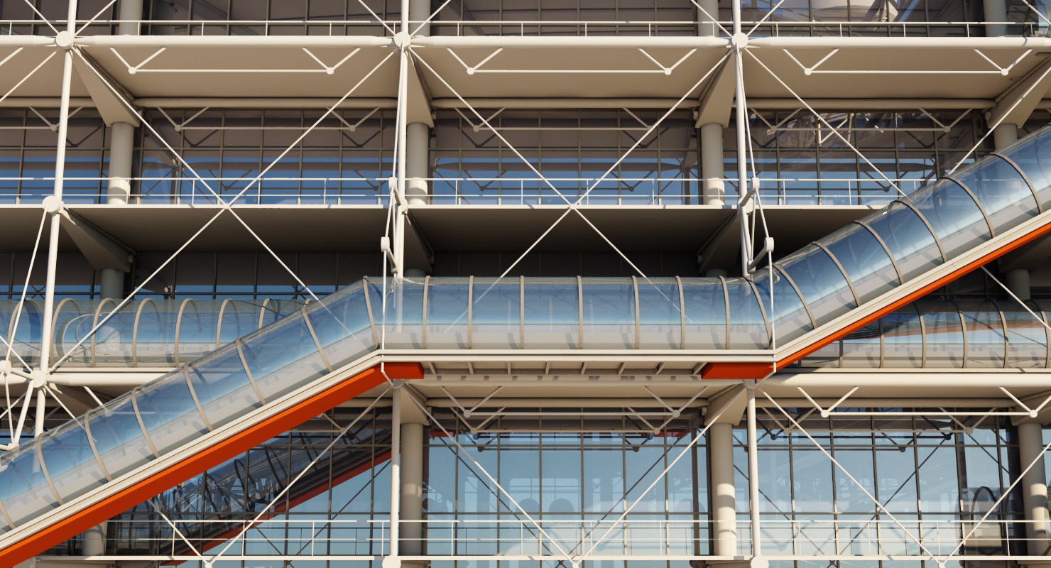 Pompidou Center 3D model | CGTrader