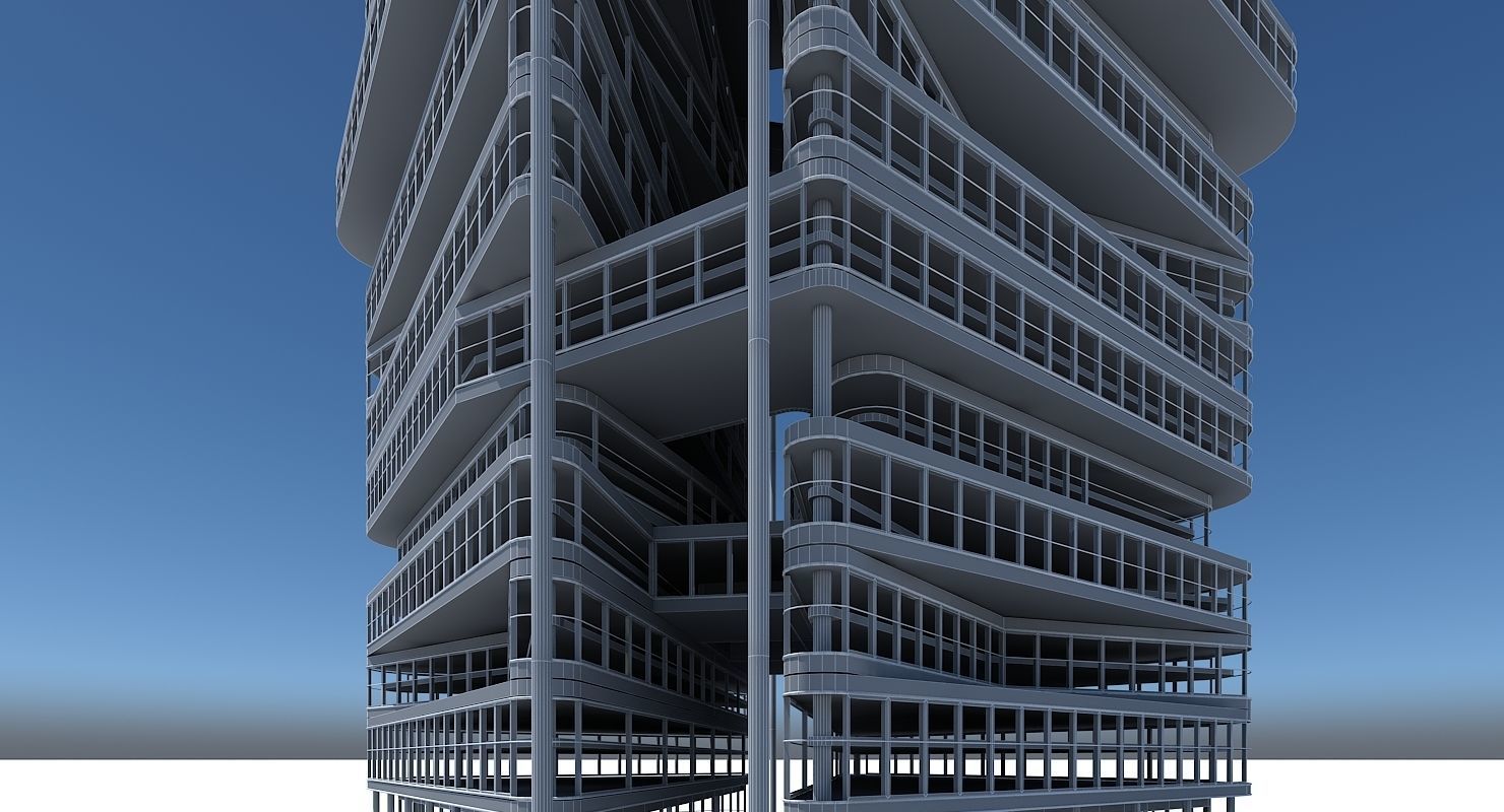 Office Building Tower 1 3D model | CGTrader