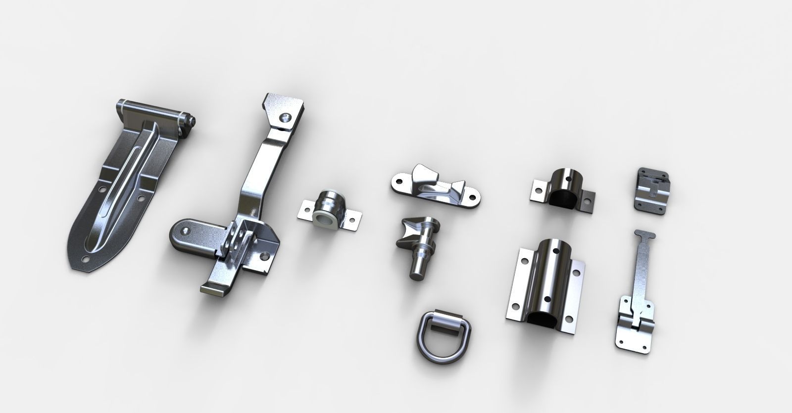 Container parts free 3D model | CGTrader