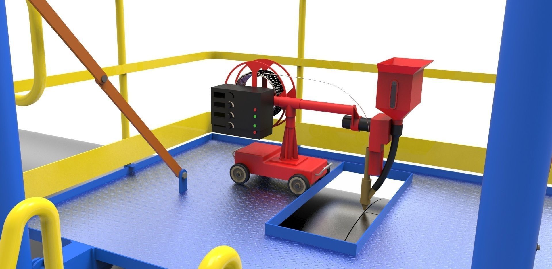 Submerged arc welding free 3D model | CGTrader