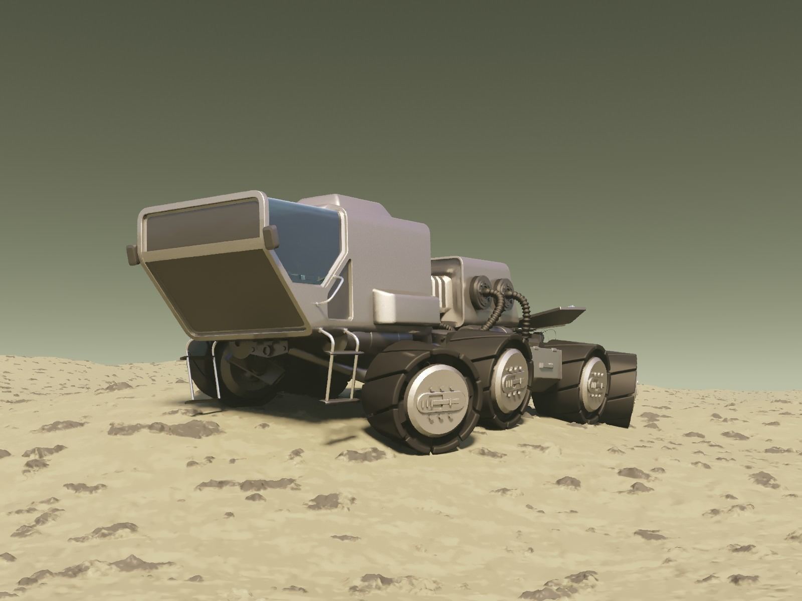 Mars Rover 3D model rigged | CGTrader