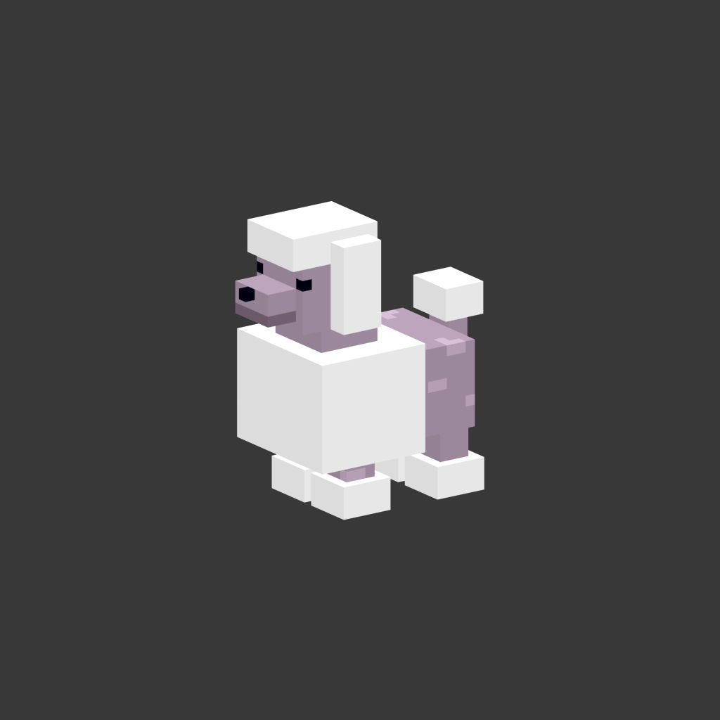Voxel Characters - Dog 3D model | CGTrader