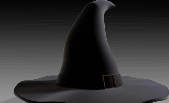 Classic Stylized Witches Hat 3D model | CGTrader