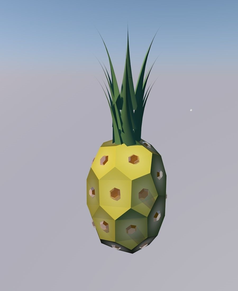 cartoon gem pineapple 3D model | CGTrader