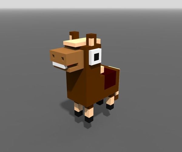3D model Voxel Tiny Pony VR / AR / low-poly | CGTrader
