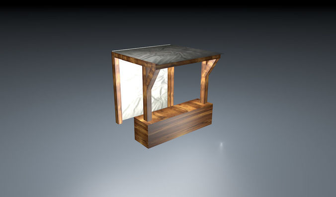 Medieval Market Stand free VR / AR / low-poly 3D model | CGTrader