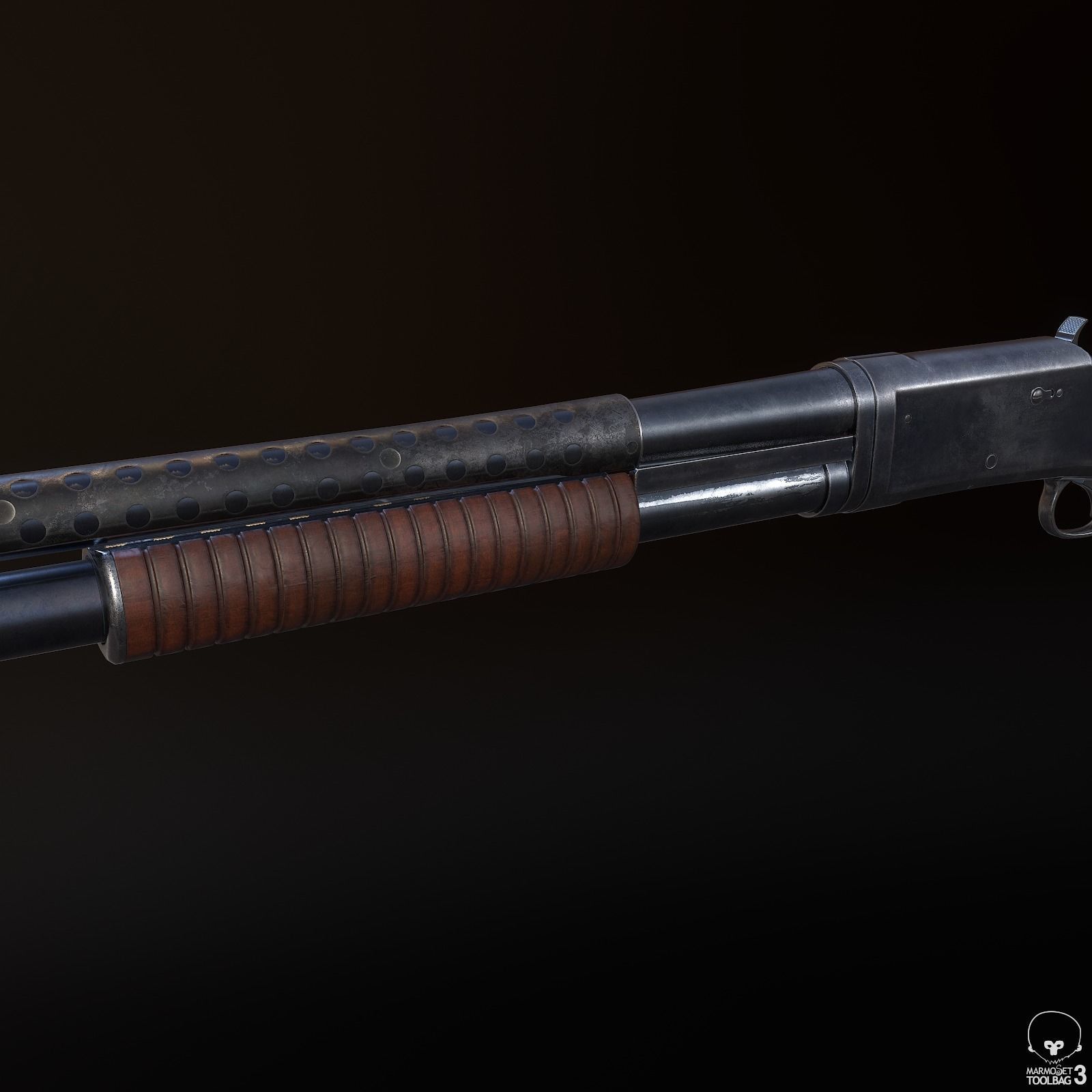 3D model M1897 Trench Gun VR / AR / low-poly | CGTrader