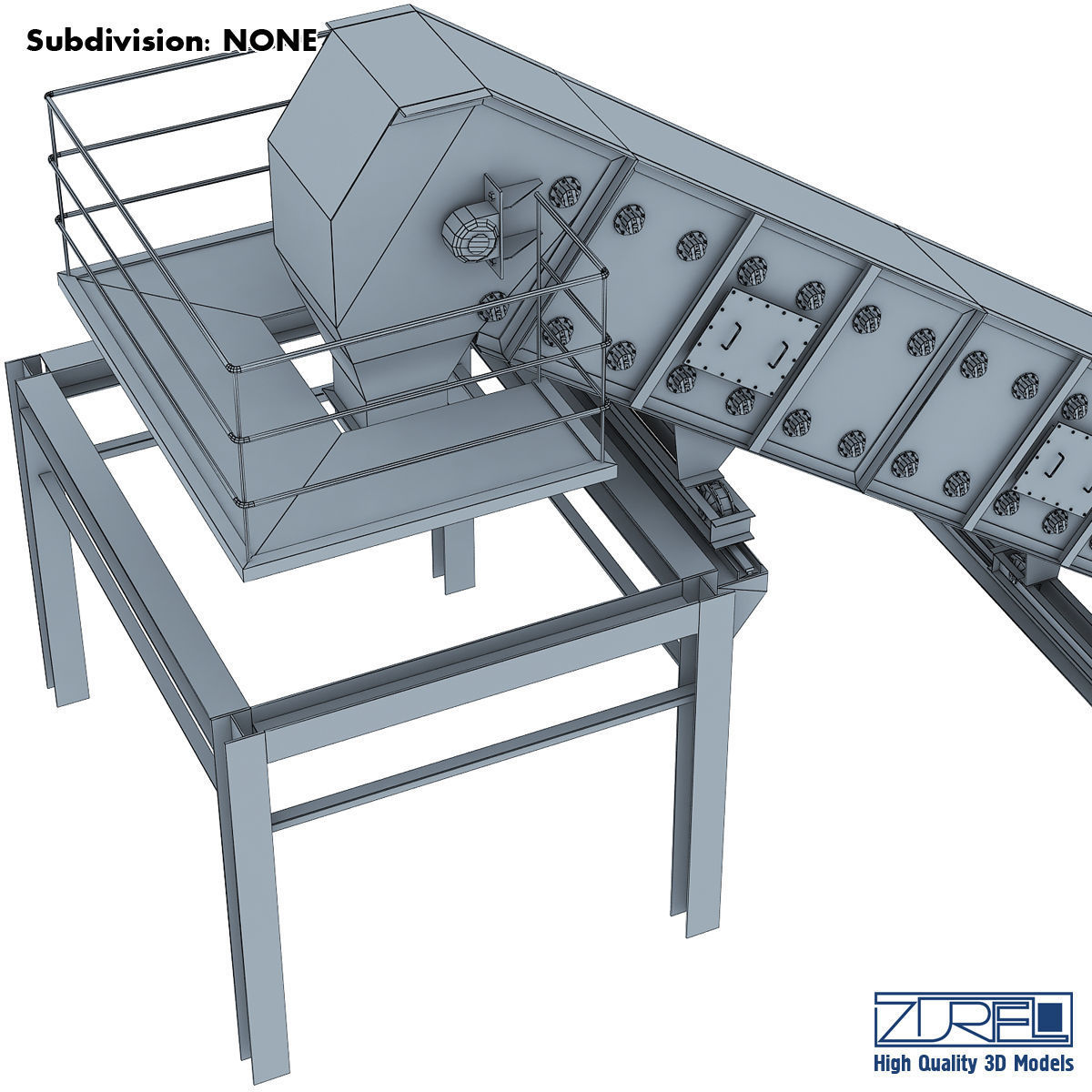 3D model Drycon conveyor belt VR / AR / low-poly | CGTrader