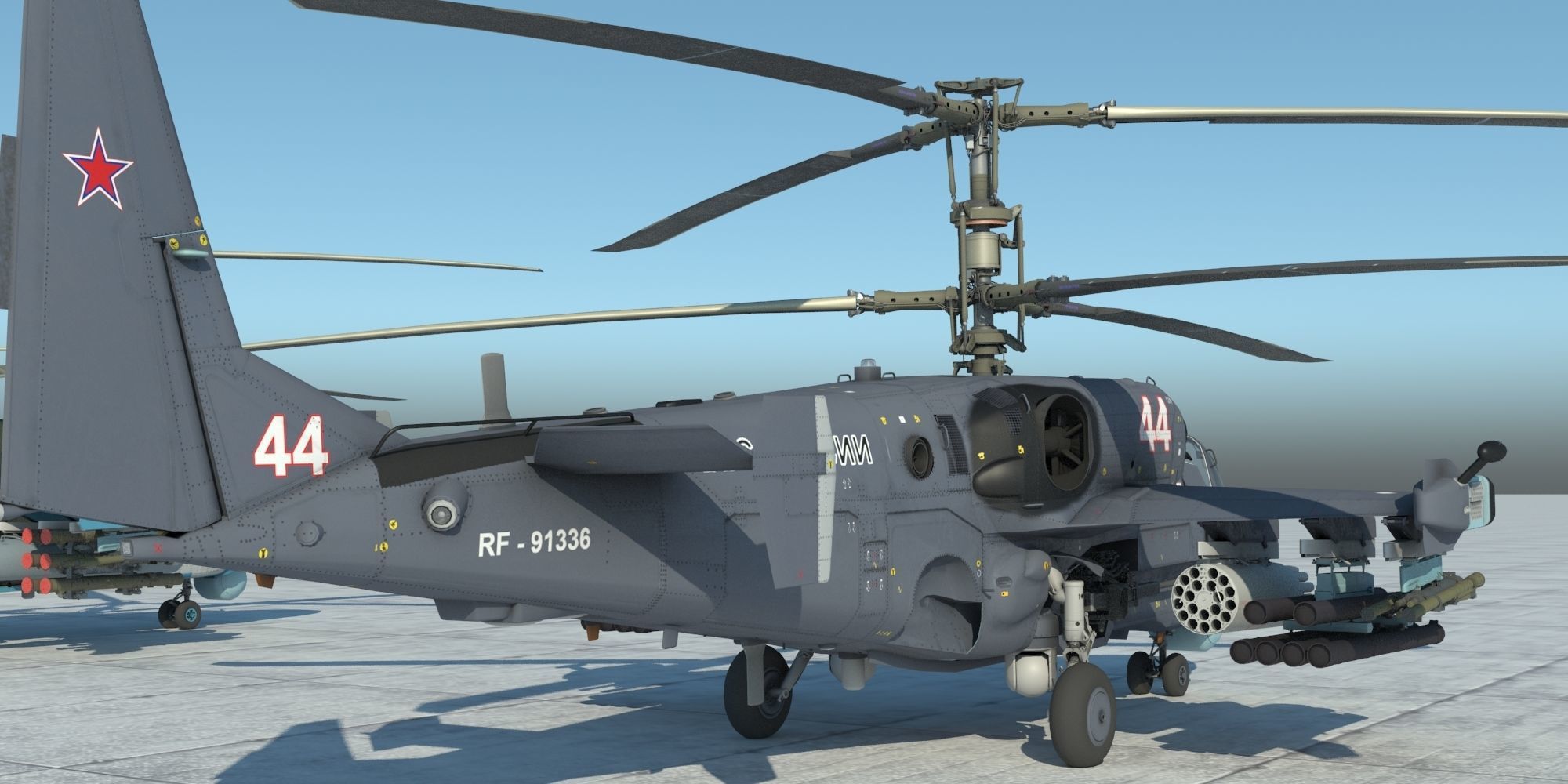 3D model Russian attack helicopter Kamov Ka-52 Hokum B Alligator 3D ...