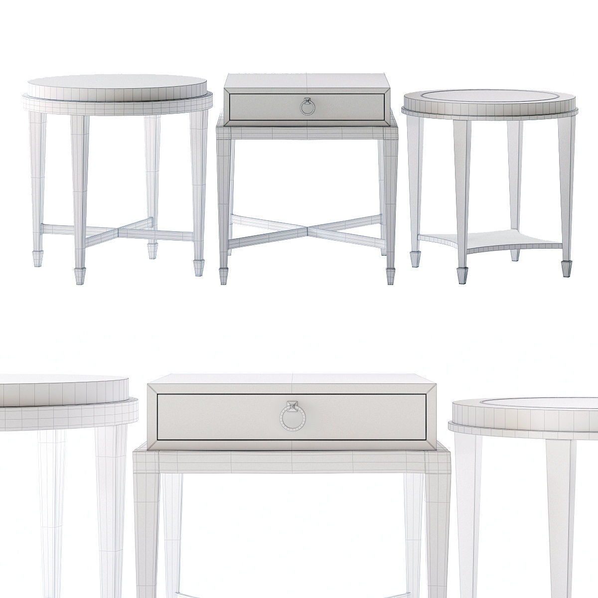 Bernhardt Criteria End Tables 3D model | CGTrader