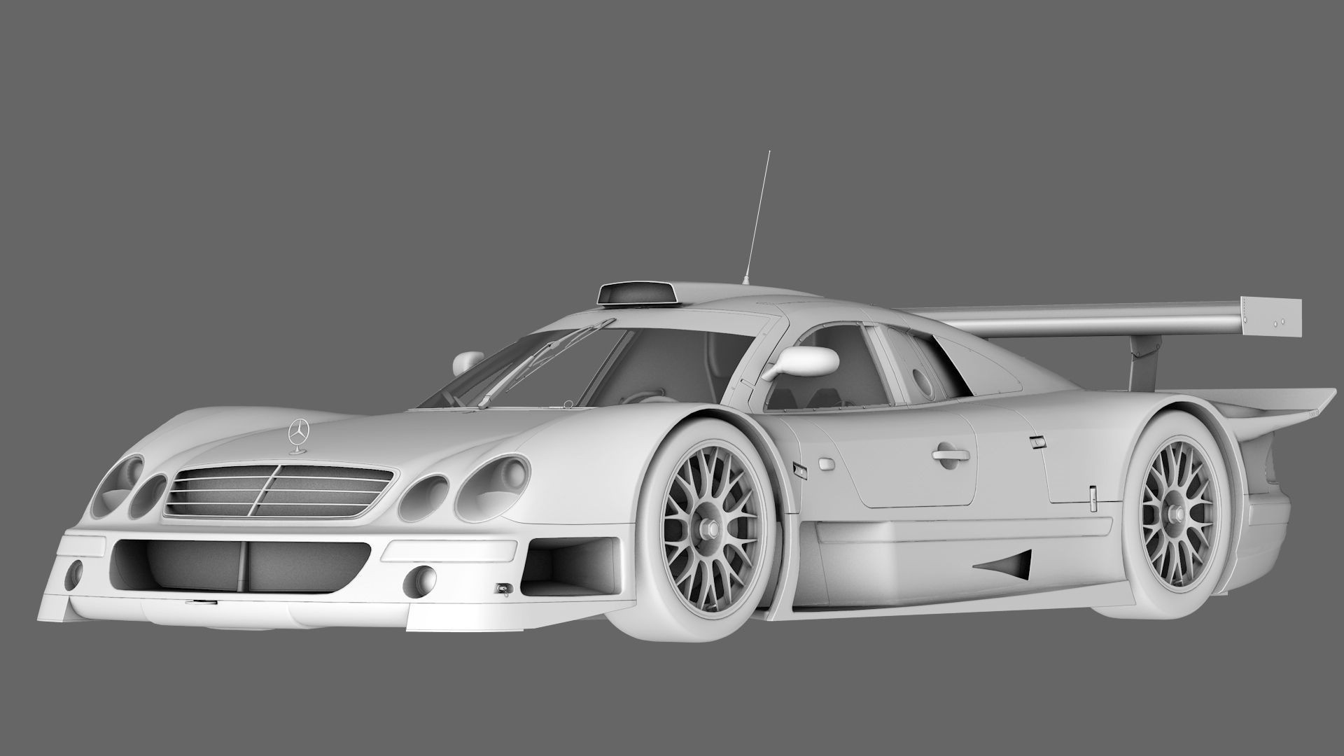 3D model AMG Mercedes CLK 1998 1999 GT3 VR / AR / low-poly | CGTrader