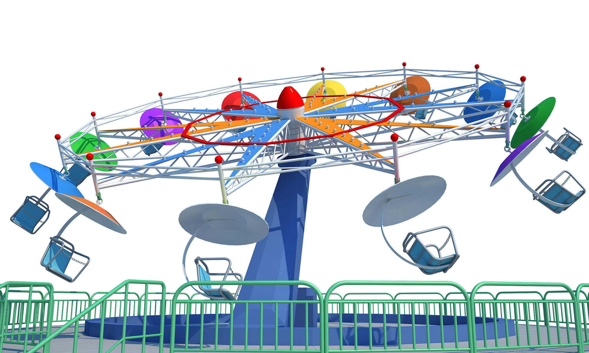 Twister Ride 3D model | CGTrader