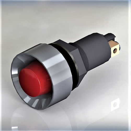 signal light red 3D model | CGTrader
