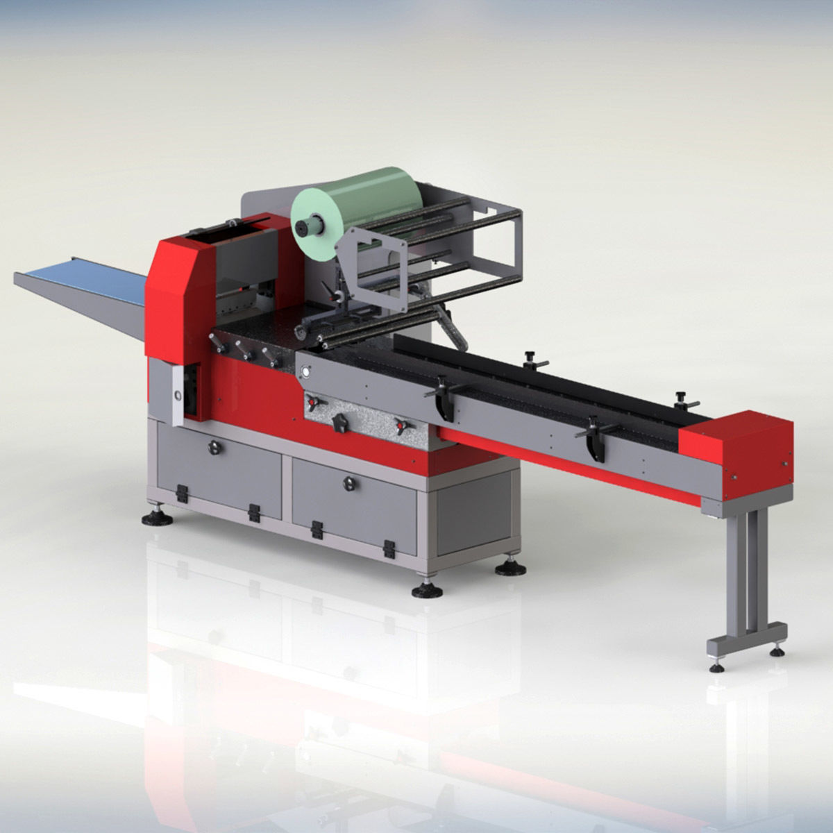 Flow pack packaging machine 3D model | CGTrader