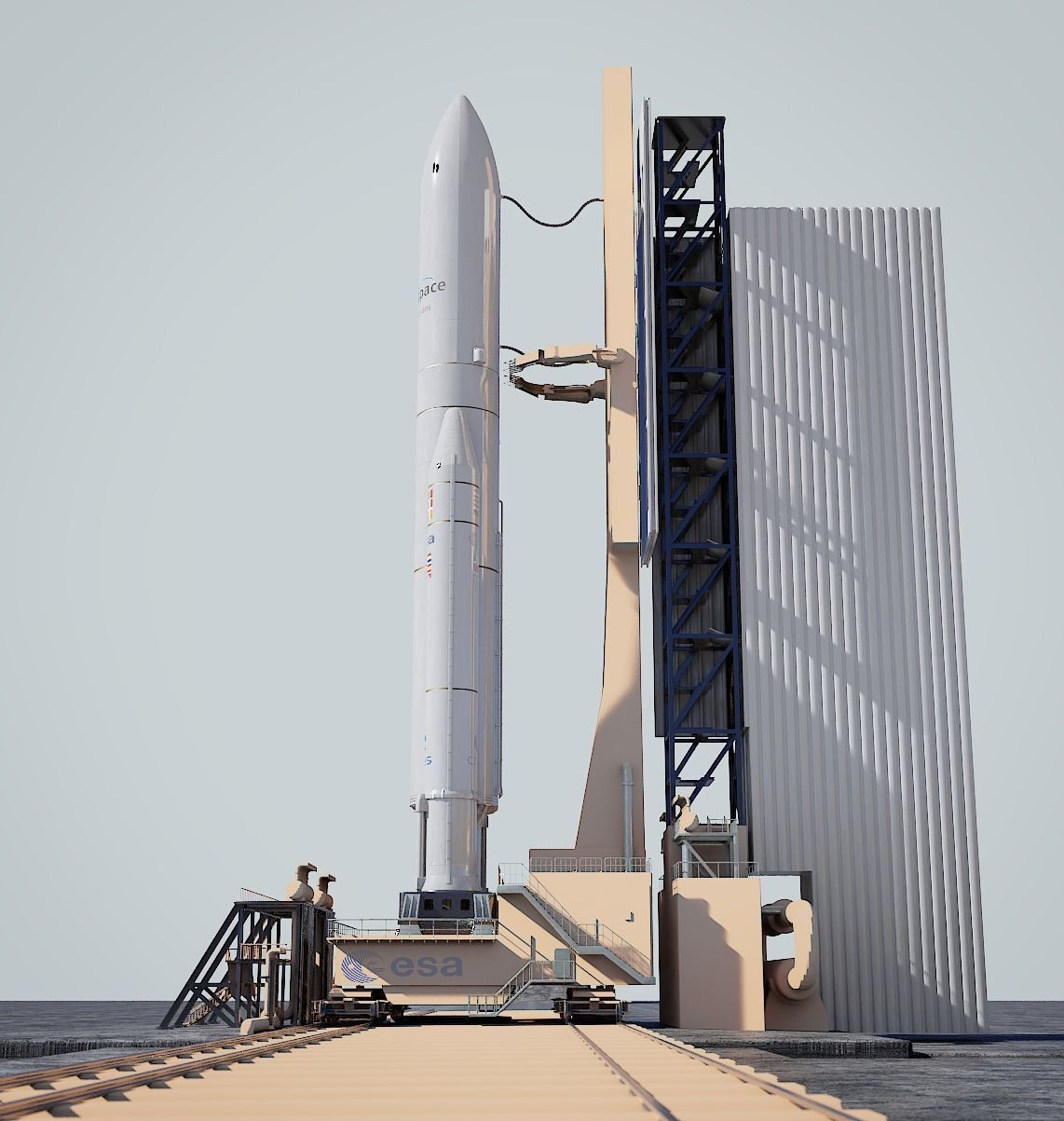 Ariane-5 Launch Pad 3D model | CGTrader
