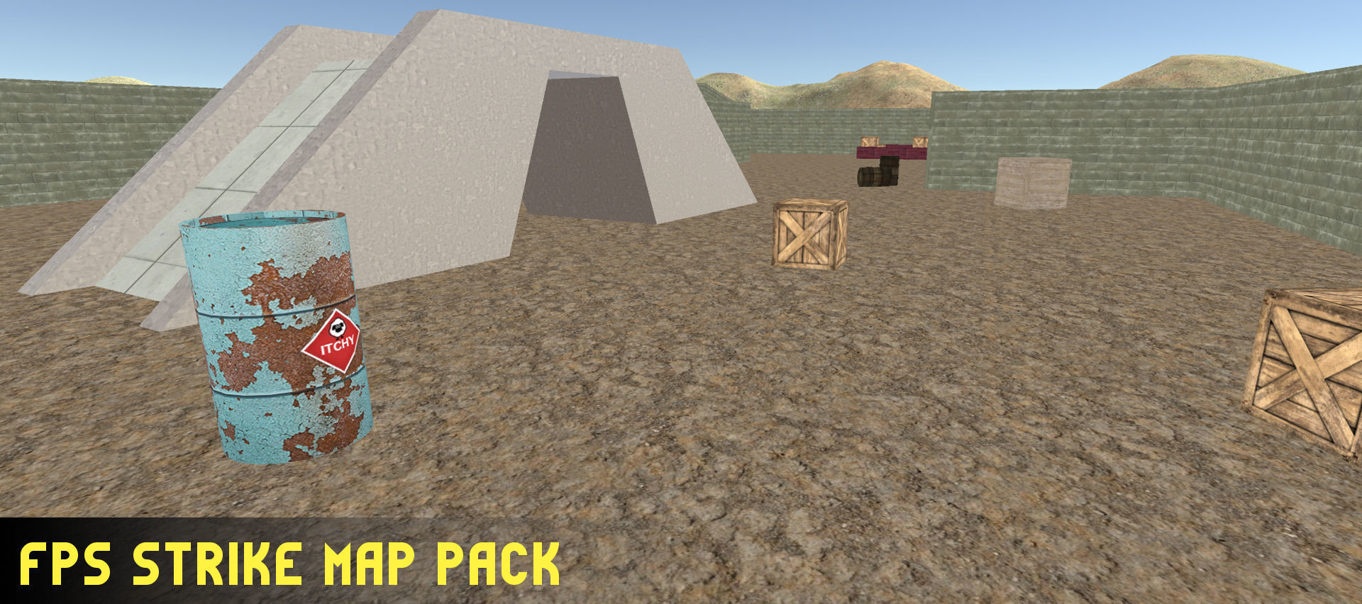 3D model FPS Strike Map VR / AR / low-poly | CGTrader