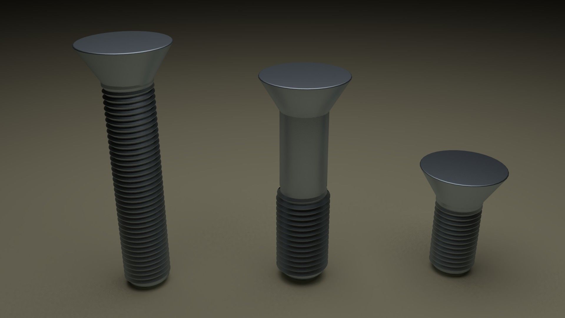 Bolts 1 3D model | CGTrader
