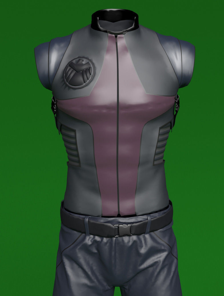 comic book male costumes v1 3D model | CGTrader