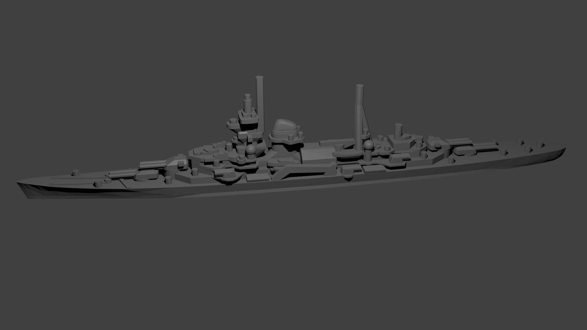 German Admiral Hipper Class Cruiser Warship 3D model 3D printable ...