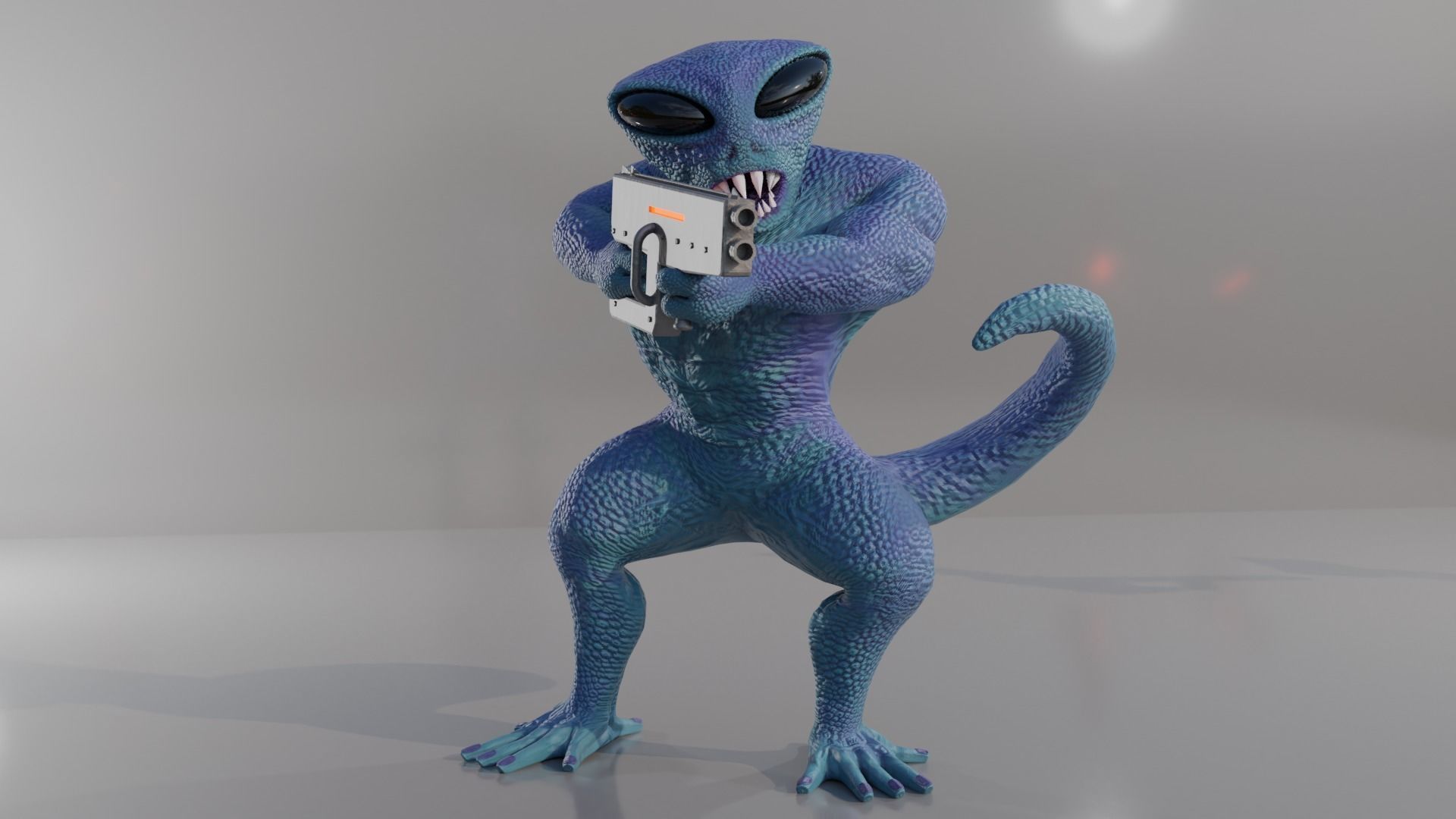 Alien Soldier Version 2 3D model animated rigged | CGTrader