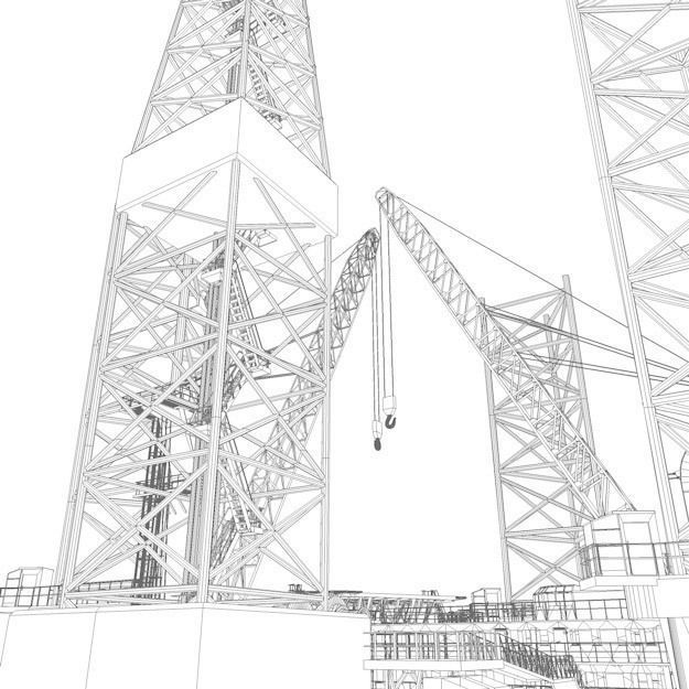 Jack-up rig 3D model | CGTrader
