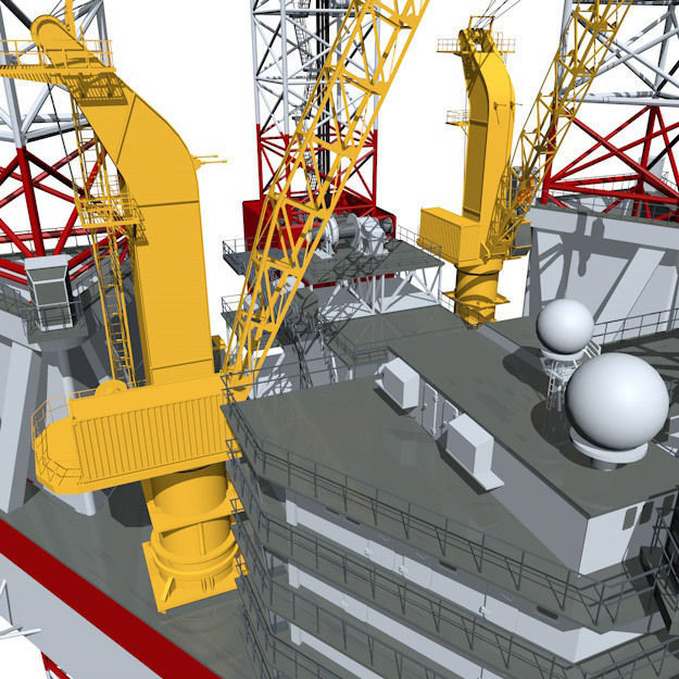 Jack-up rig 3D model | CGTrader