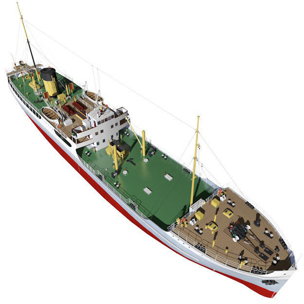 Merchant Ship 3D model | CGTrader