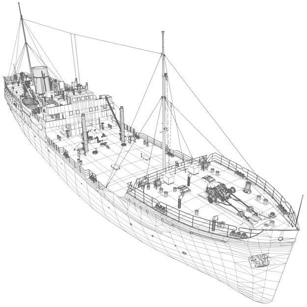Merchant Ship 3D model | CGTrader