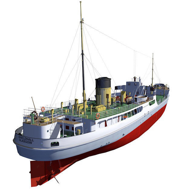 Merchant Ship 3D model | CGTrader