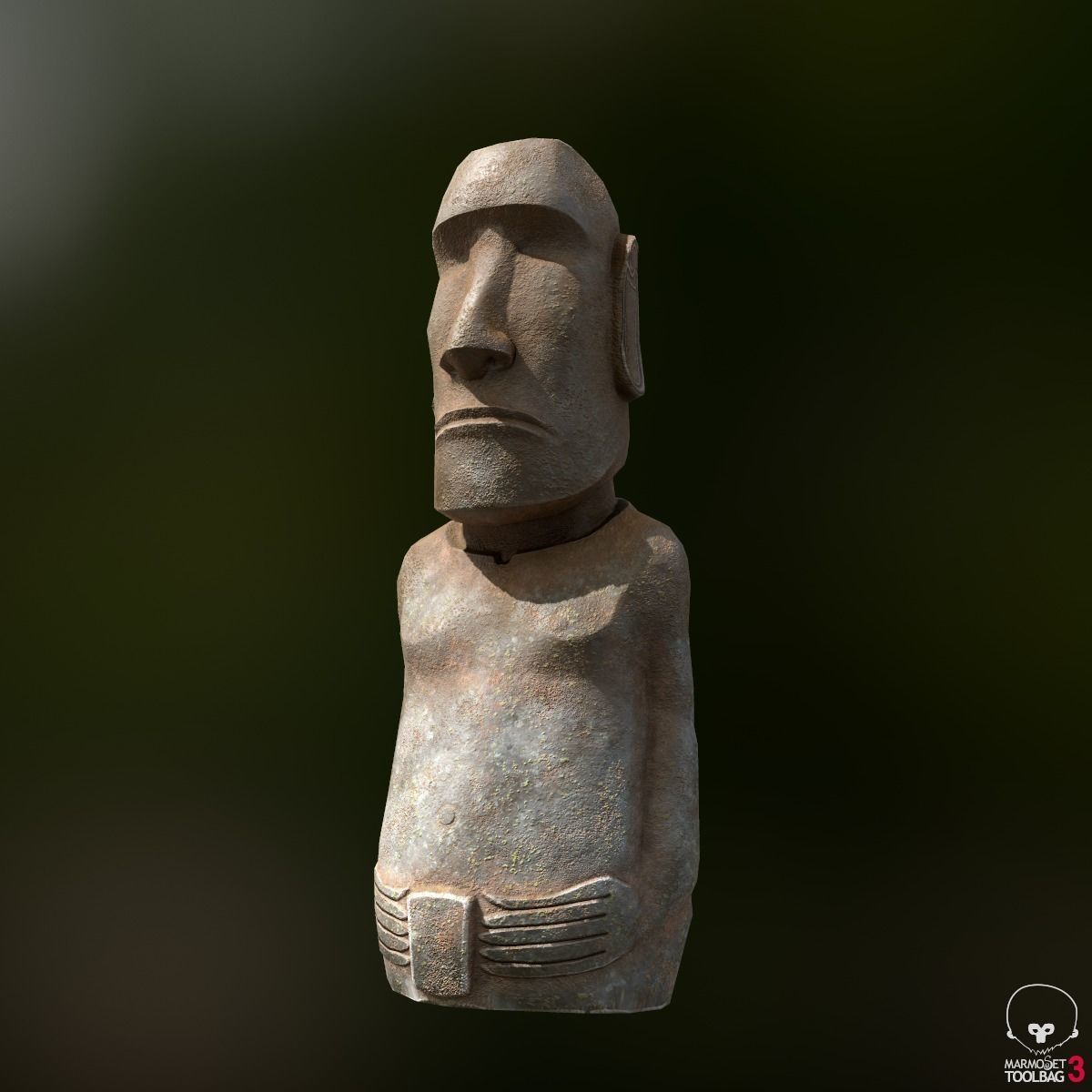 3D model Easter Island Statue VR / AR / low-poly rigged | CGTrader