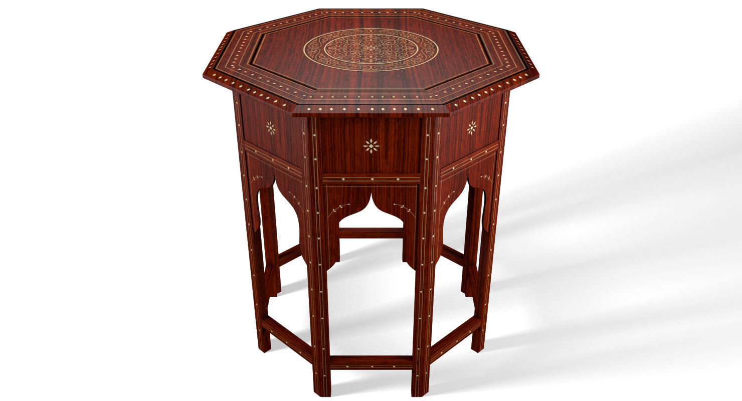 Moroccan Table 3D model | CGTrader