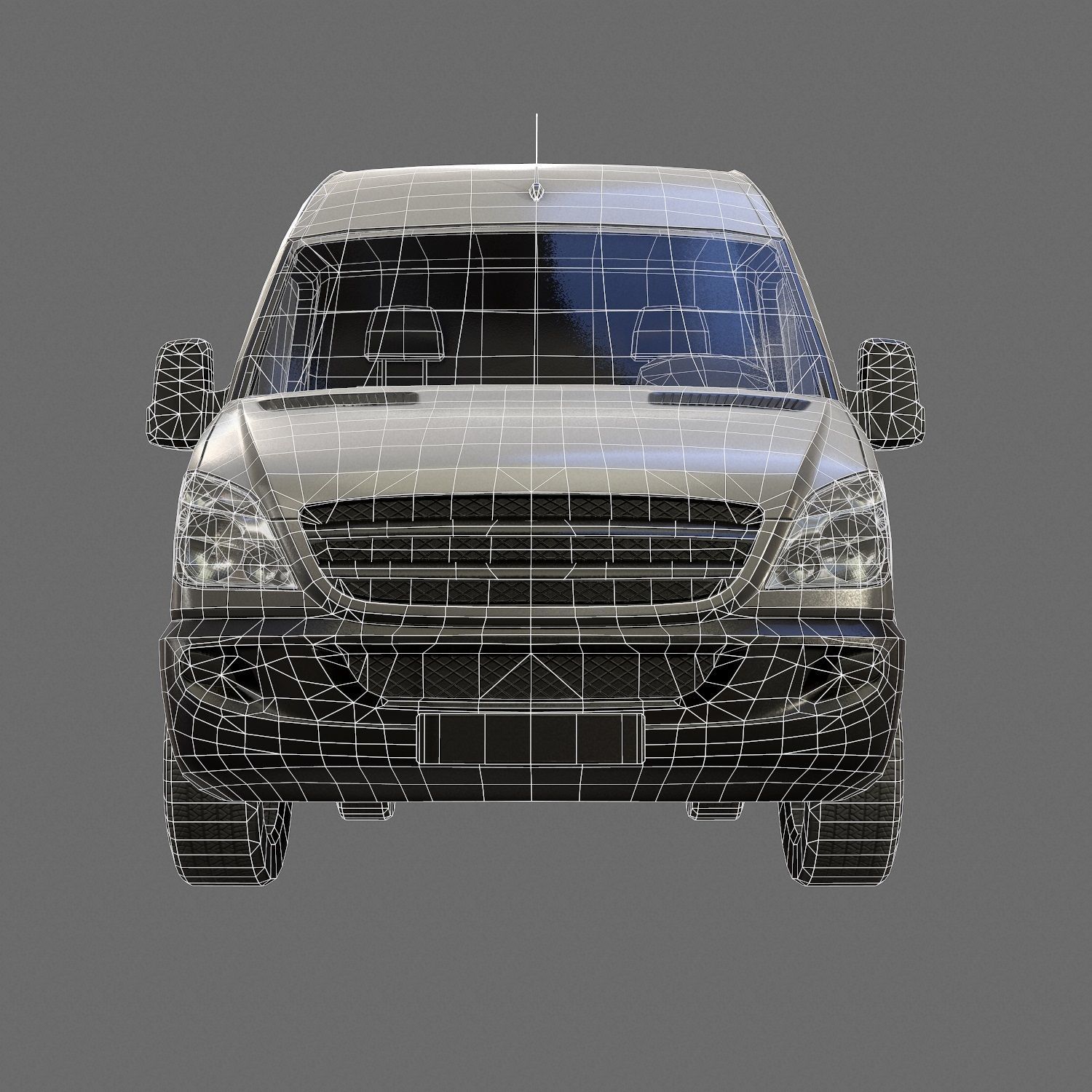 3D model Delivery Van Low Poly VR / AR / low-poly | CGTrader