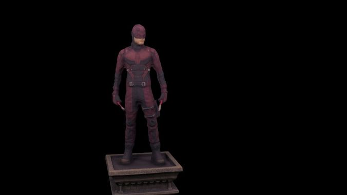 3D model Marvel Daredevil low poly model VR / AR / low-poly | CGTrader