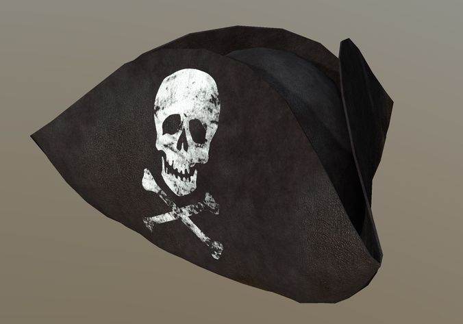 3D model Pirate Hat VR / AR / low-poly | CGTrader